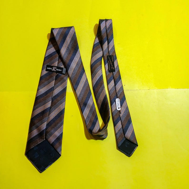 Elite Set Vintage Ties Terylene | André Chenier | Hemley - Etsy