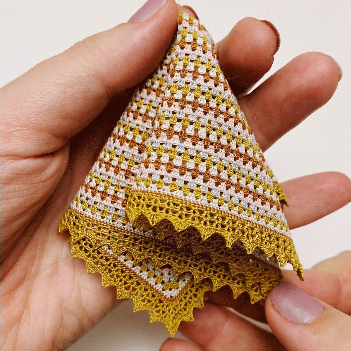 Infinity Granny Square Blanket | Micro Crochet PDF Pattern | Dollhouse ...