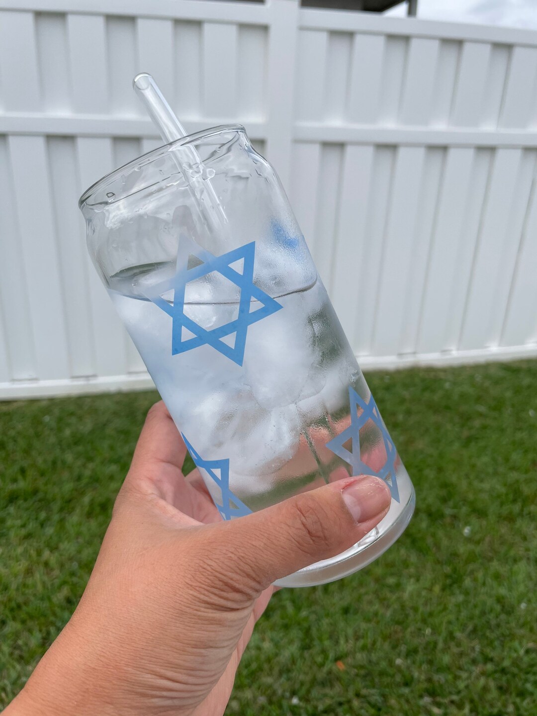 Hanukkah Beer Can Glass - Etsy