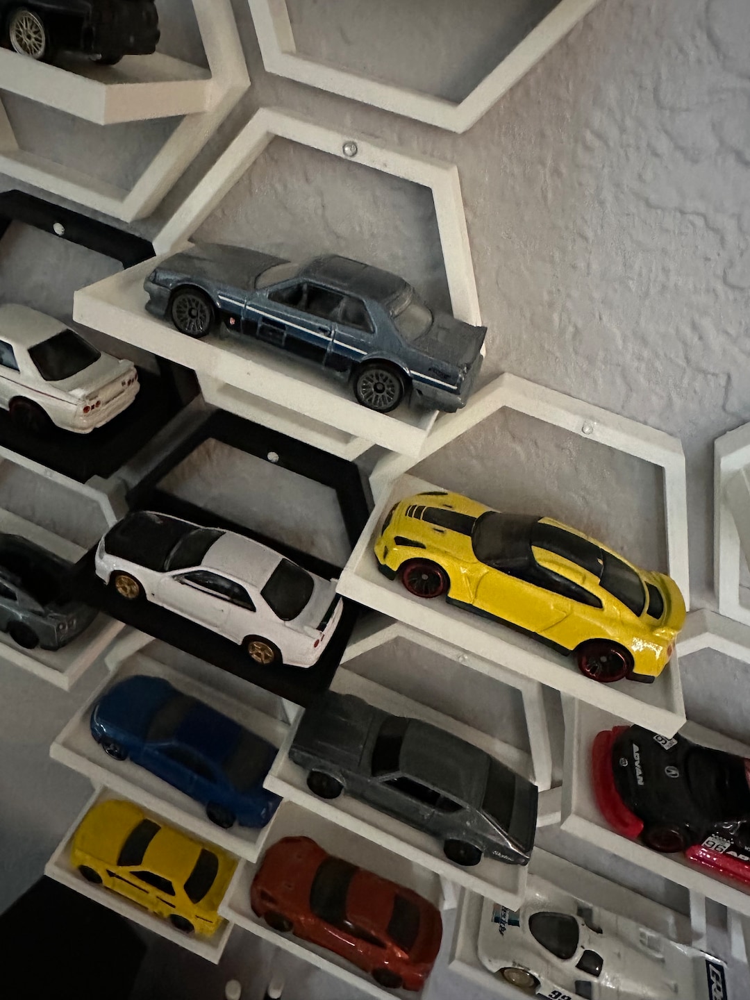 DIGITAL FILE STL Hexagon Wall Shelf Diecast Car Display - Etsy