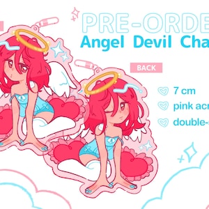 Cutie Angel Devil Charm - Etsy