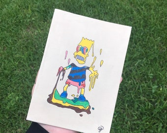 Bart Simpson Trippy Painting - Etsy