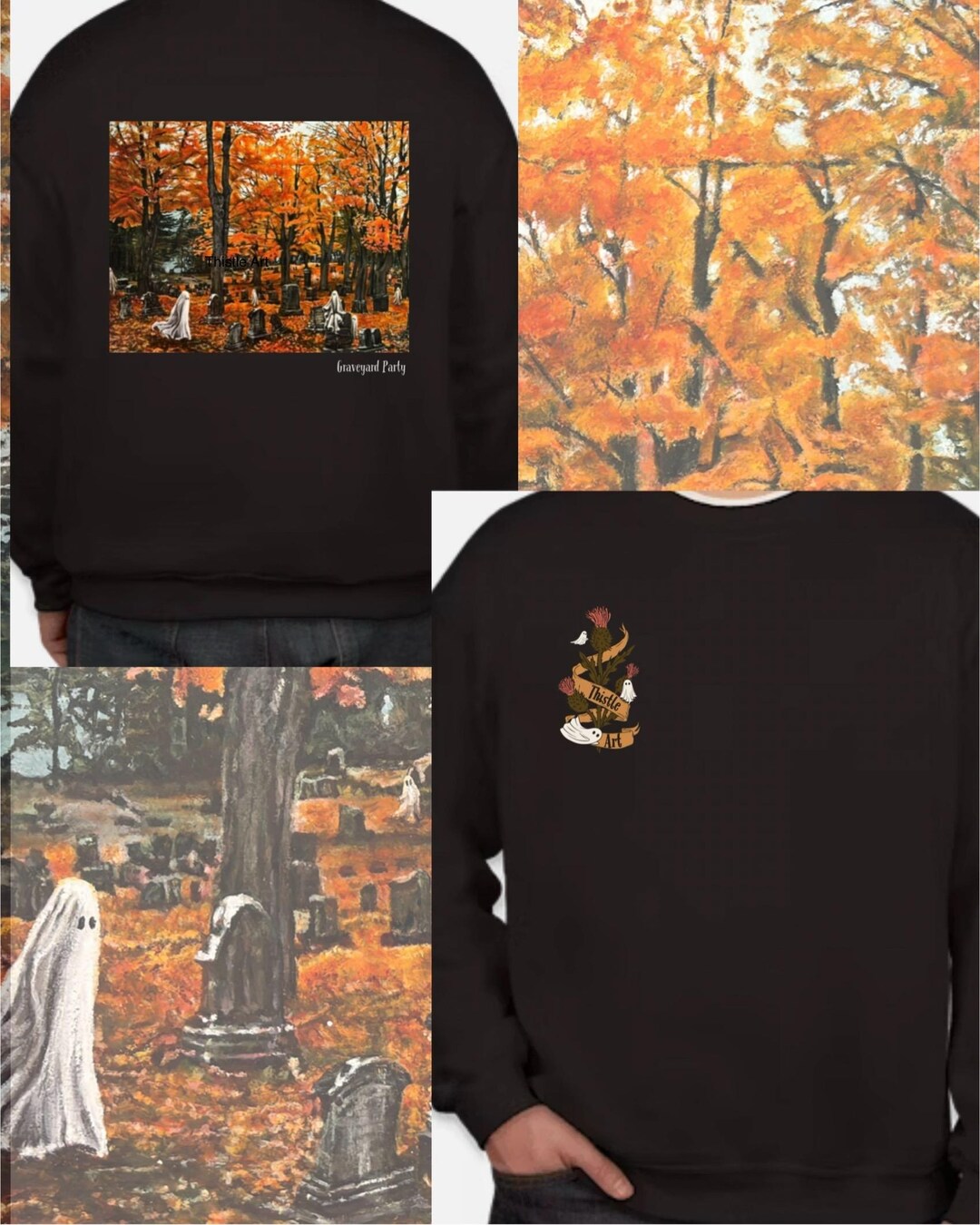 CREWNECK graveyard Party - Etsy