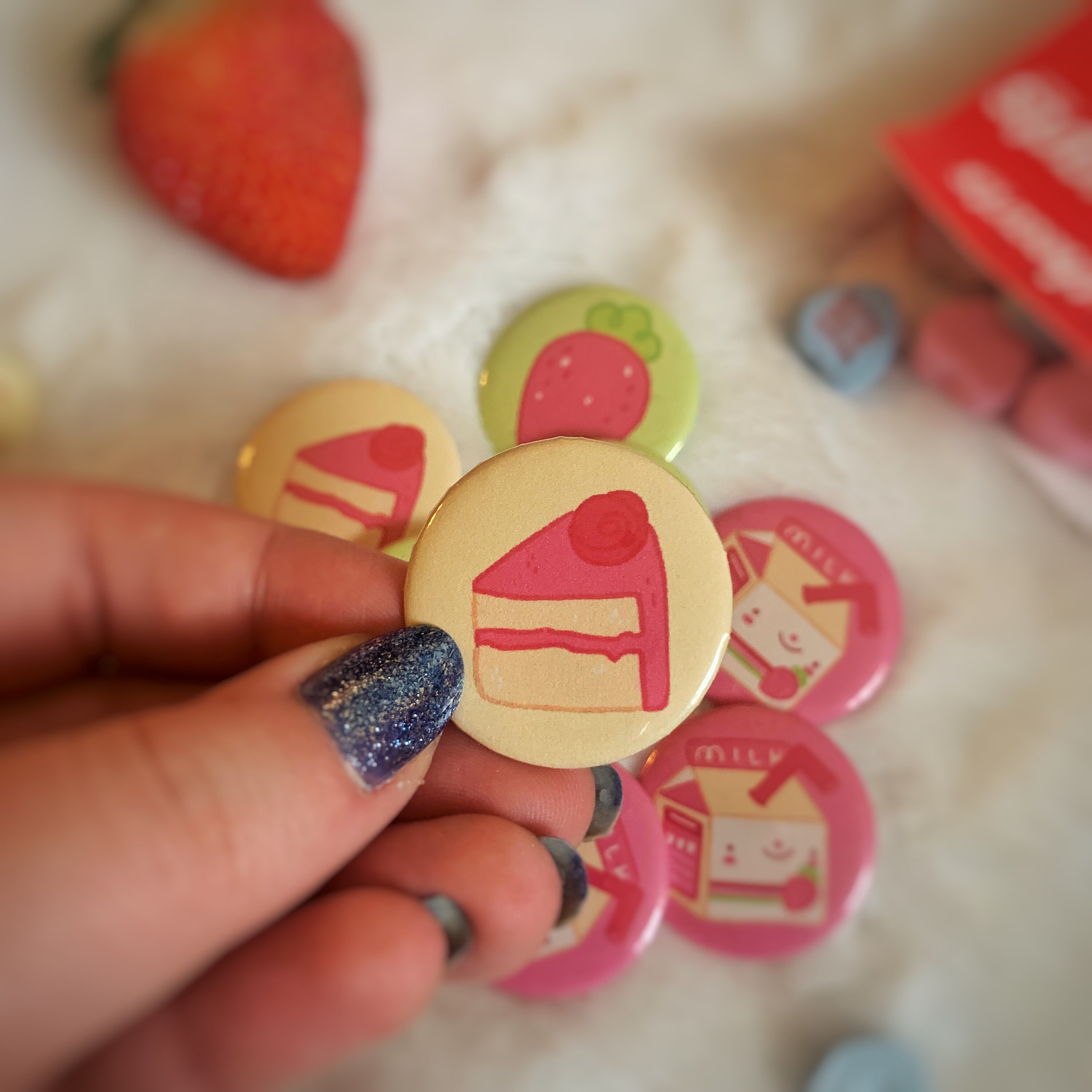 Berry Lovely Sweets Mini Buttons | Etsy