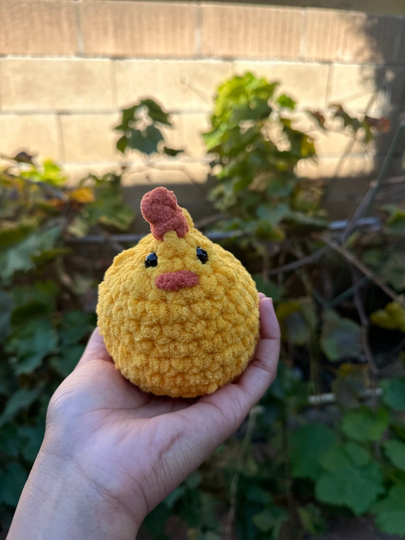 Crochet Chicken Plushie Small Mini Amigurumi Chickens Customizable - Etsy