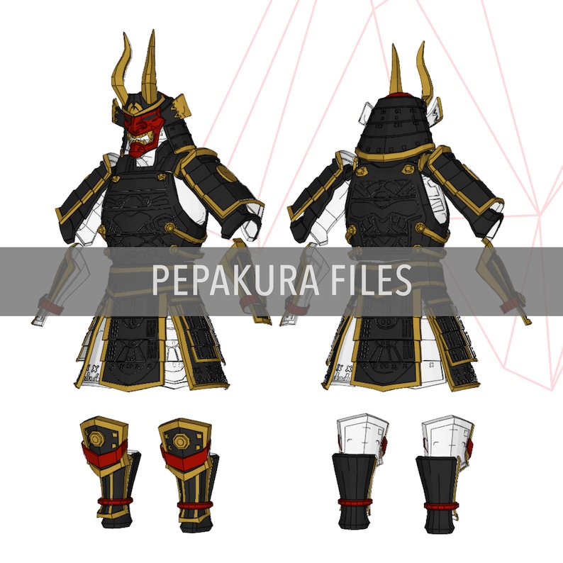 Shogun Samurai Armor - Cosplay Pepakura Foam Template - Etsy