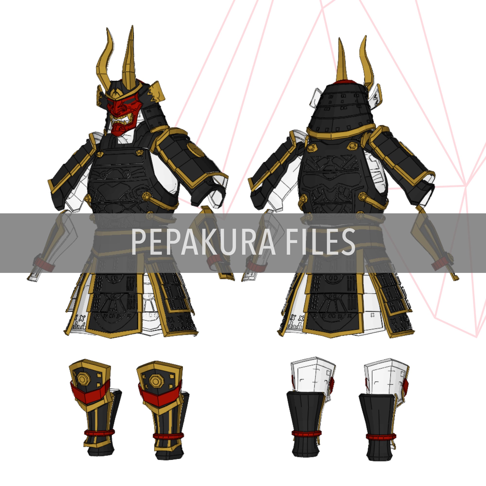 Shogun Samurai Armor Cosplay Pepakura Foam Template - Etsy Ireland
