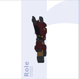 Luka Cyber Arm - DIY Cosplay Pepakura Foam Template - Etsy