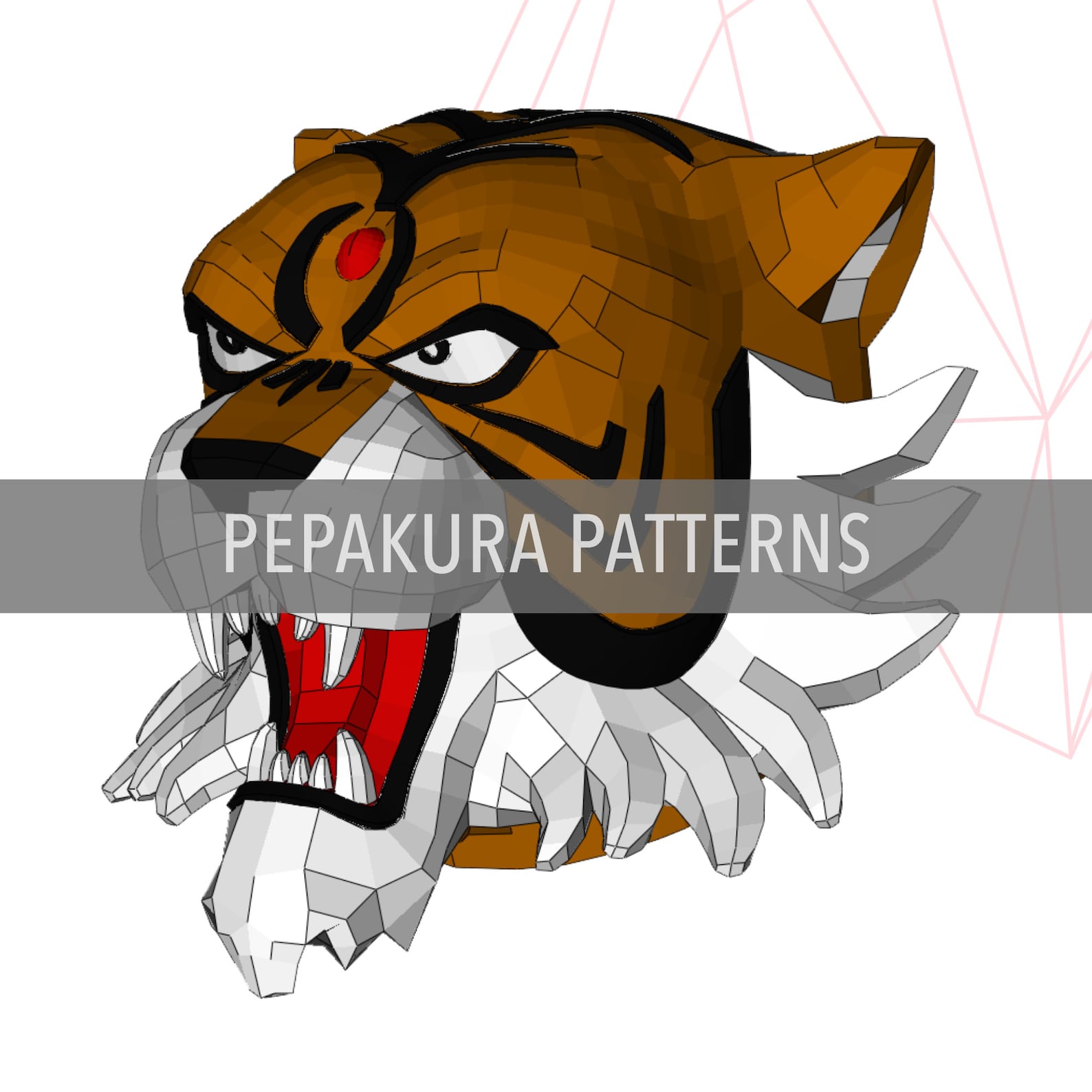 Tiger Mask II Wrestling Cosplay Pepakura Foam Template - Etsy