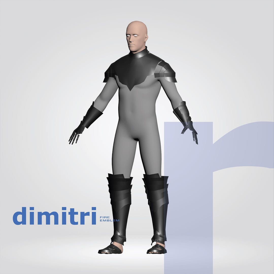 Dimitri Academy Armor - DIY Cosplay Pepakura Foam Template - Etsy