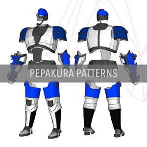 Cyborg Cyber Armor - DIY Cosplay Pepakura Foam Template - Etsy