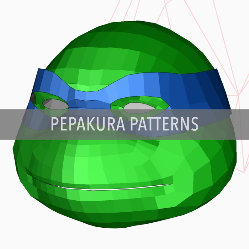 Ninja Turtle Head DIY Cosplay Pepakura Foam Template - Etsy UK