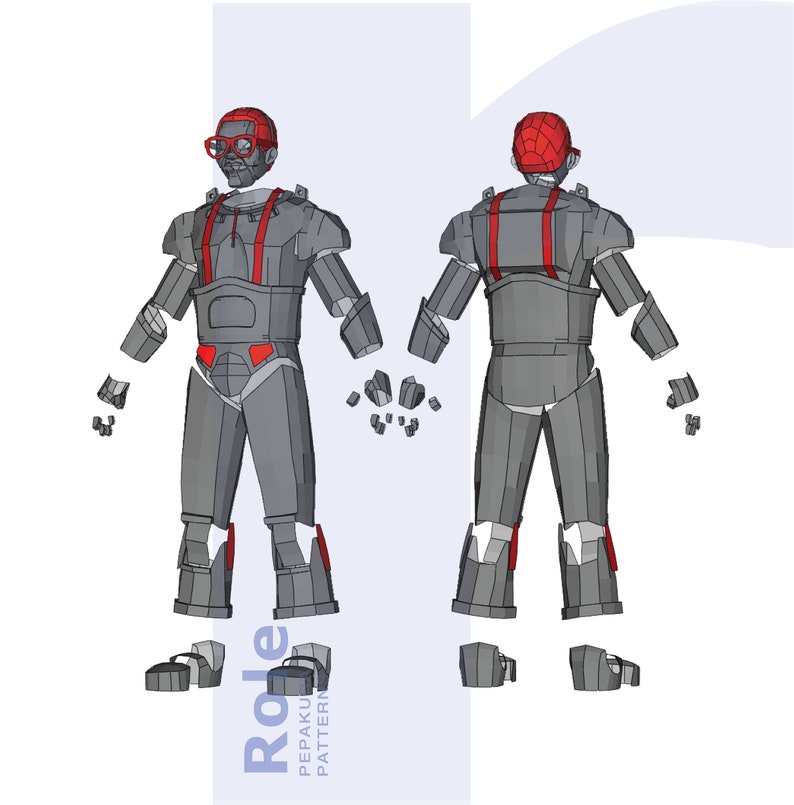 Nerdy Robot - DIY Cosplay Pepakura Foam Template - Etsy