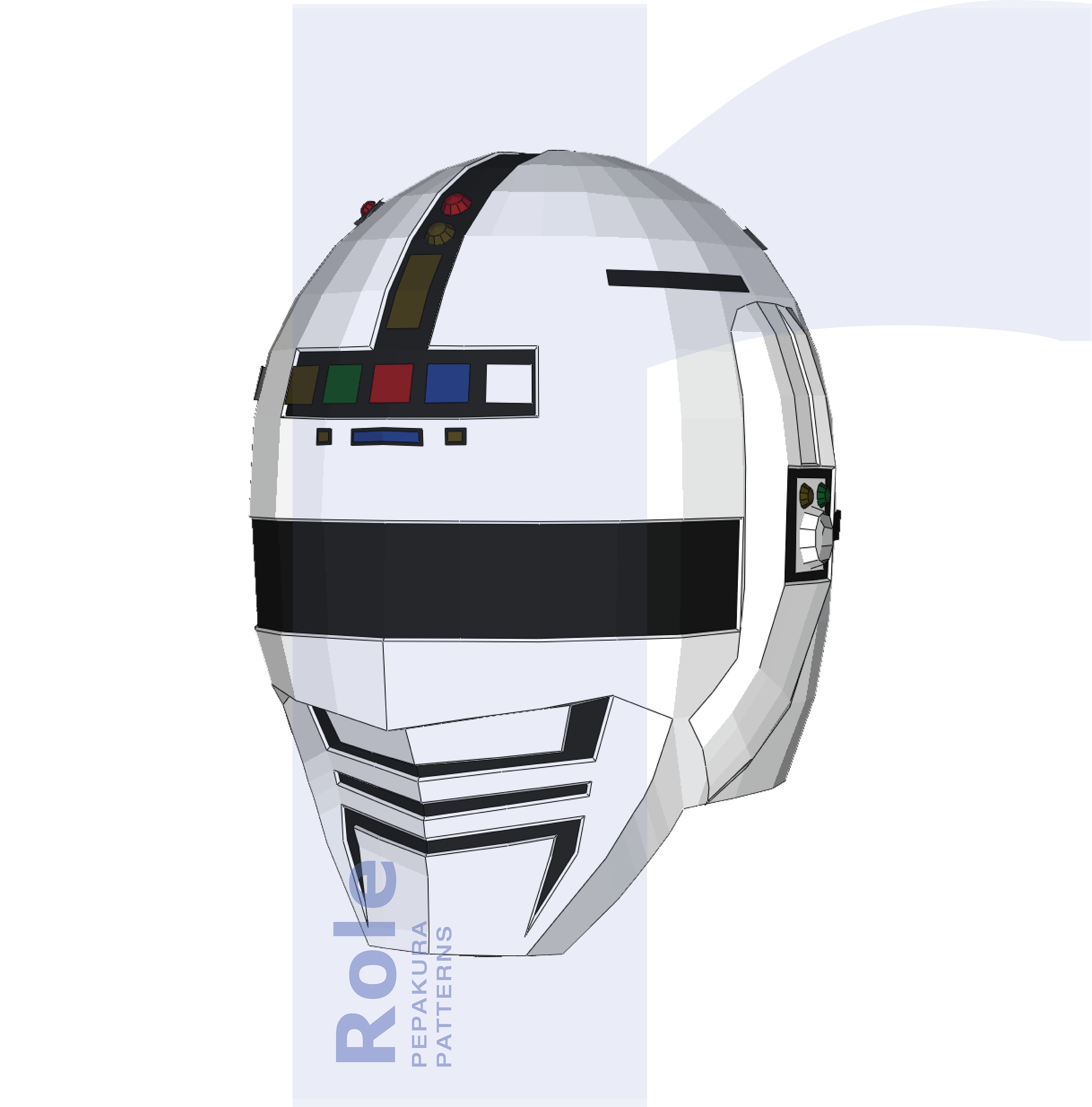 Space Sheriff Gavan DIY Cosplay Pepakura Foam Template - Etsy