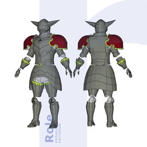 Meliodas Inspired Armor - DIY Cosplay Pepakua Foam Template - Etsy