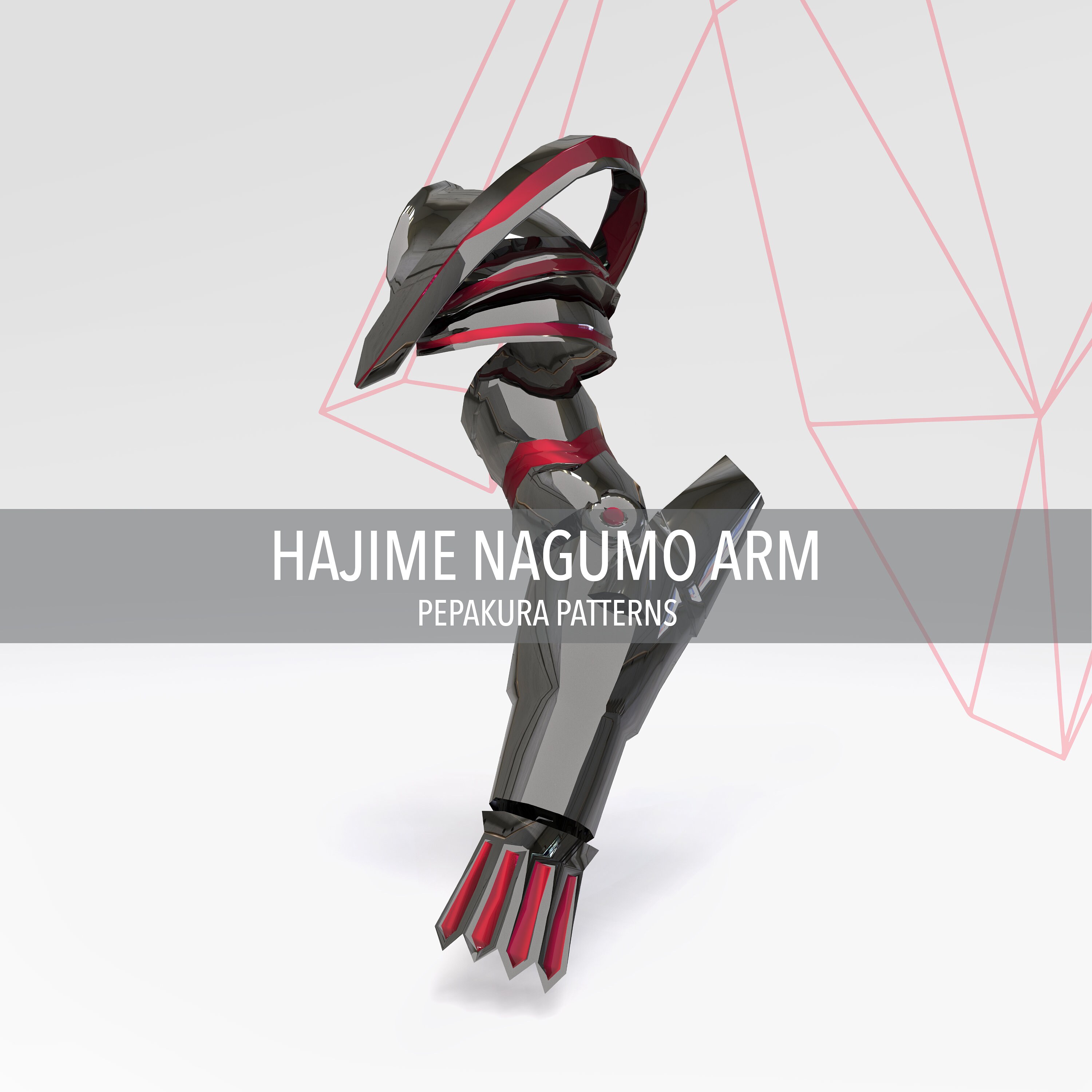 Nagumo Cyber Arm DIY Cosplay Pepakura Foam Template - Etsy UK