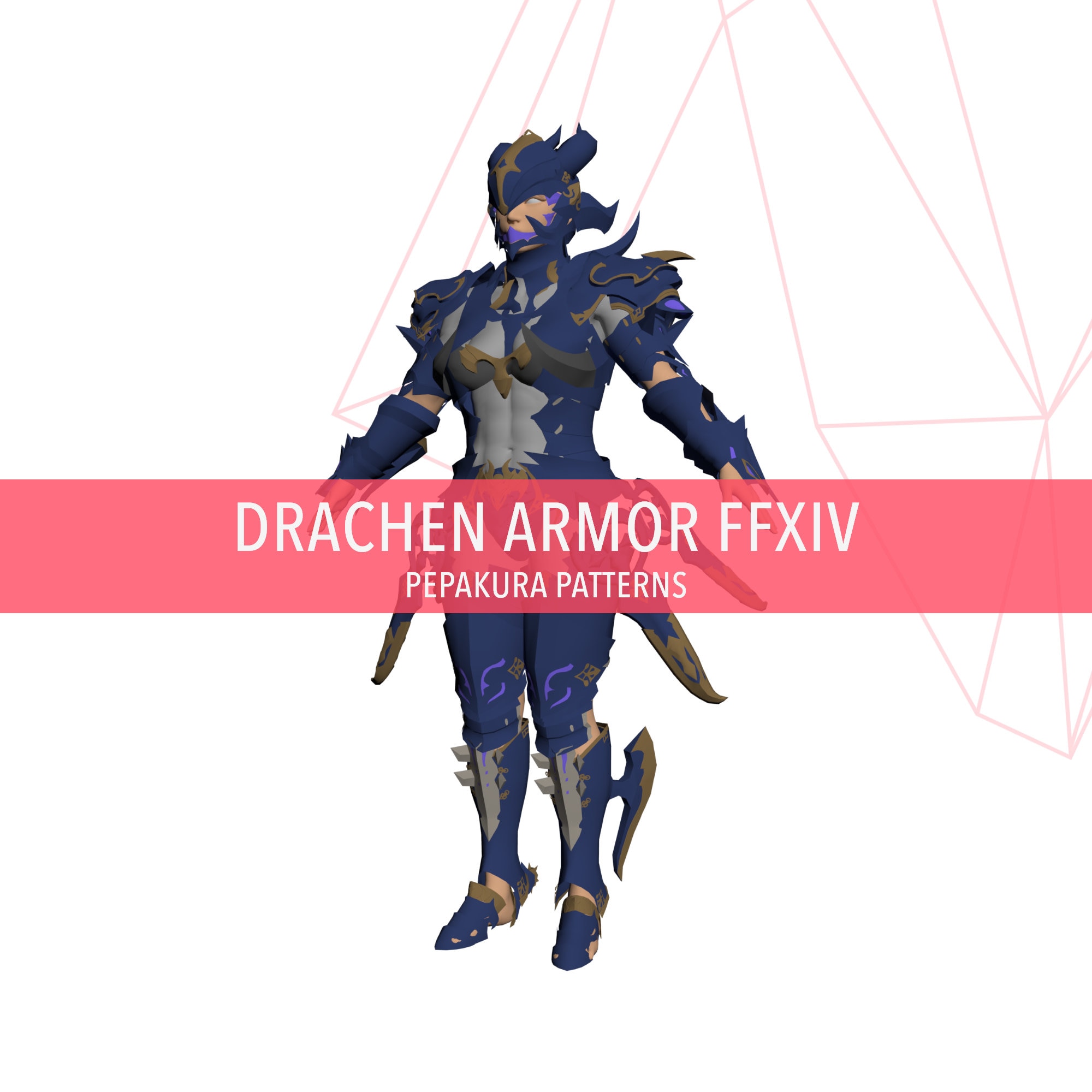 Drachen Female Armor Dragoon Cosplay Pepakura Foam Template - Etsy ...