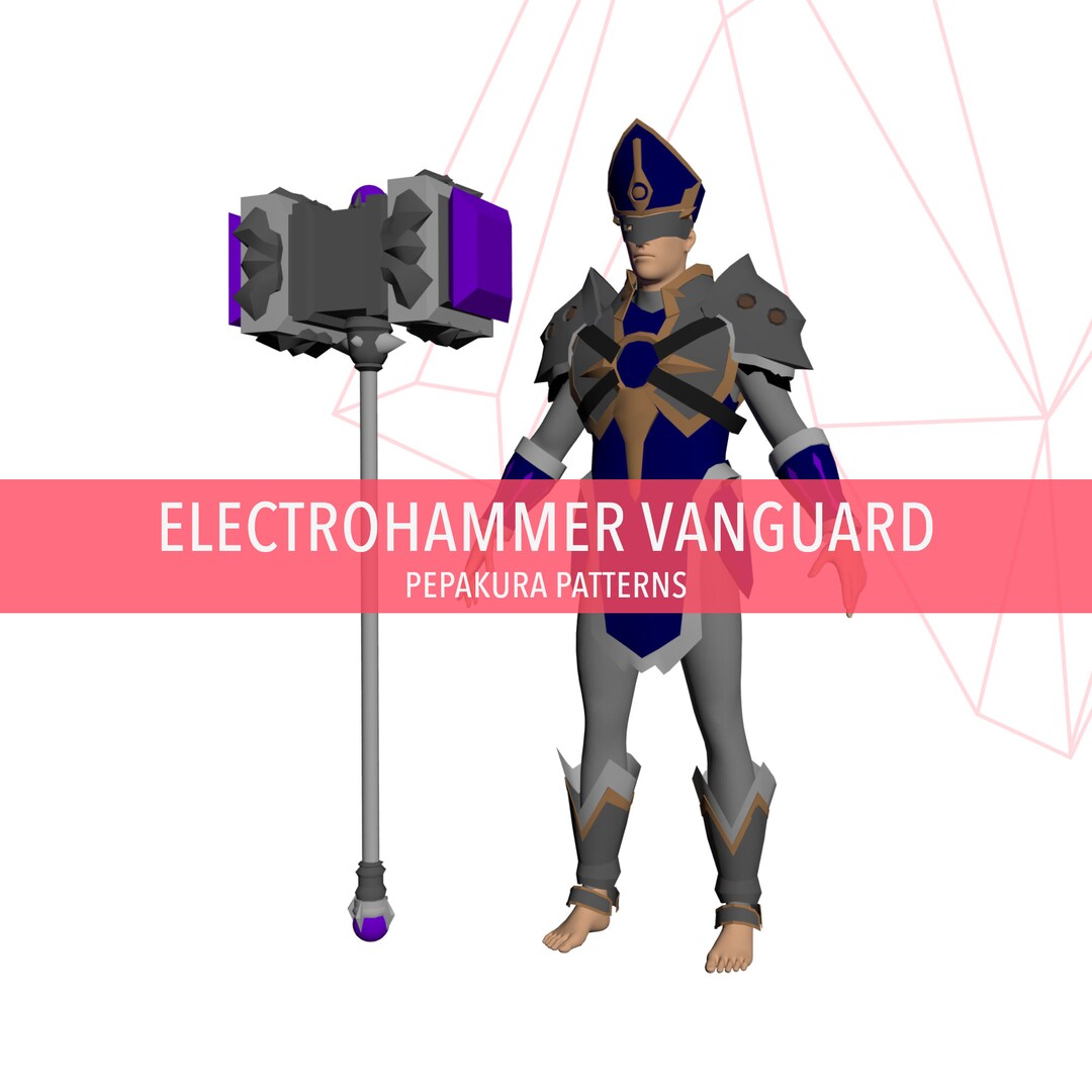 Electrohammer Vanguard - DIY Cosplay Pepakura Foam Template - Etsy