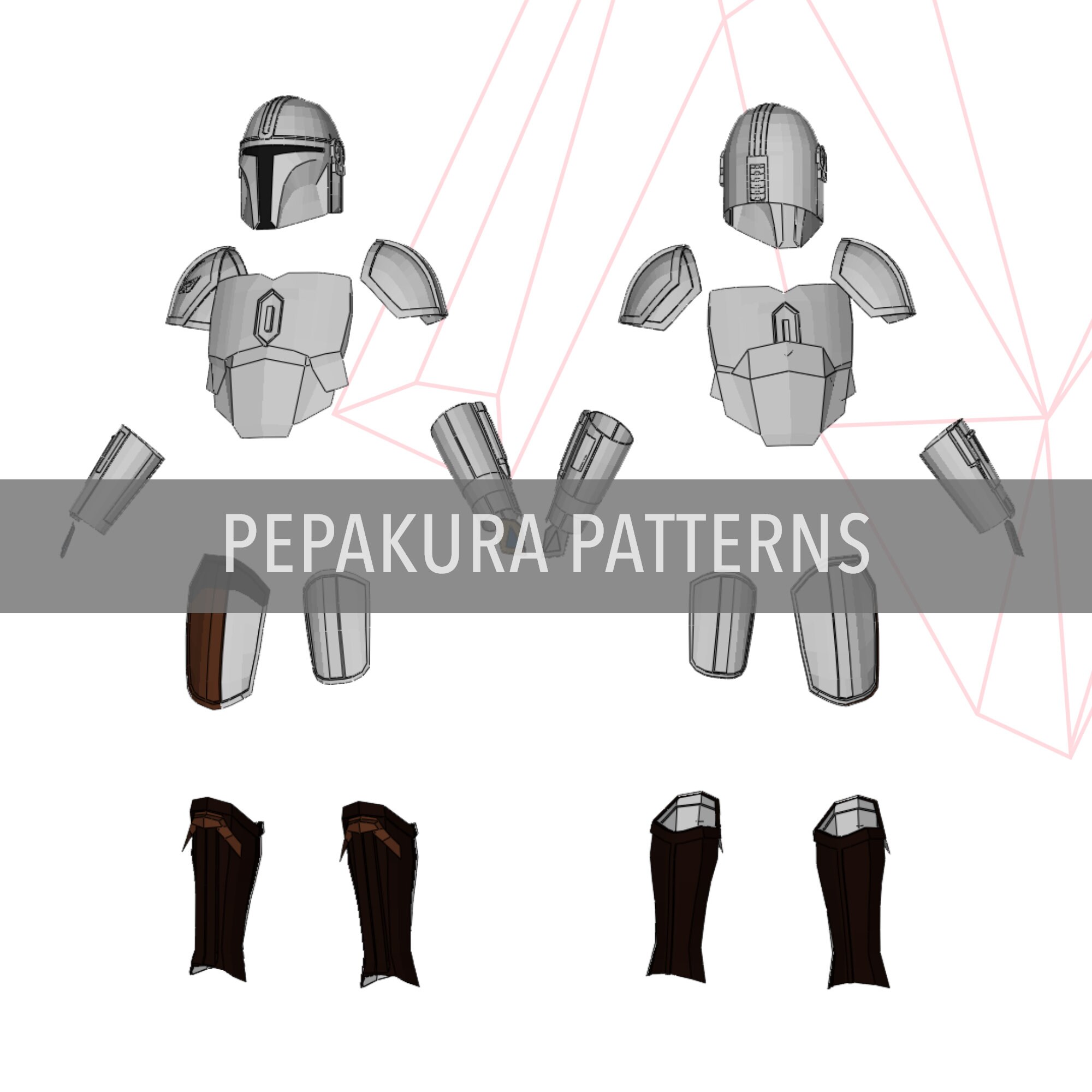 Mandalorian Beskar Armor DIY Cosplay Pepakura Foam Template - Etsy