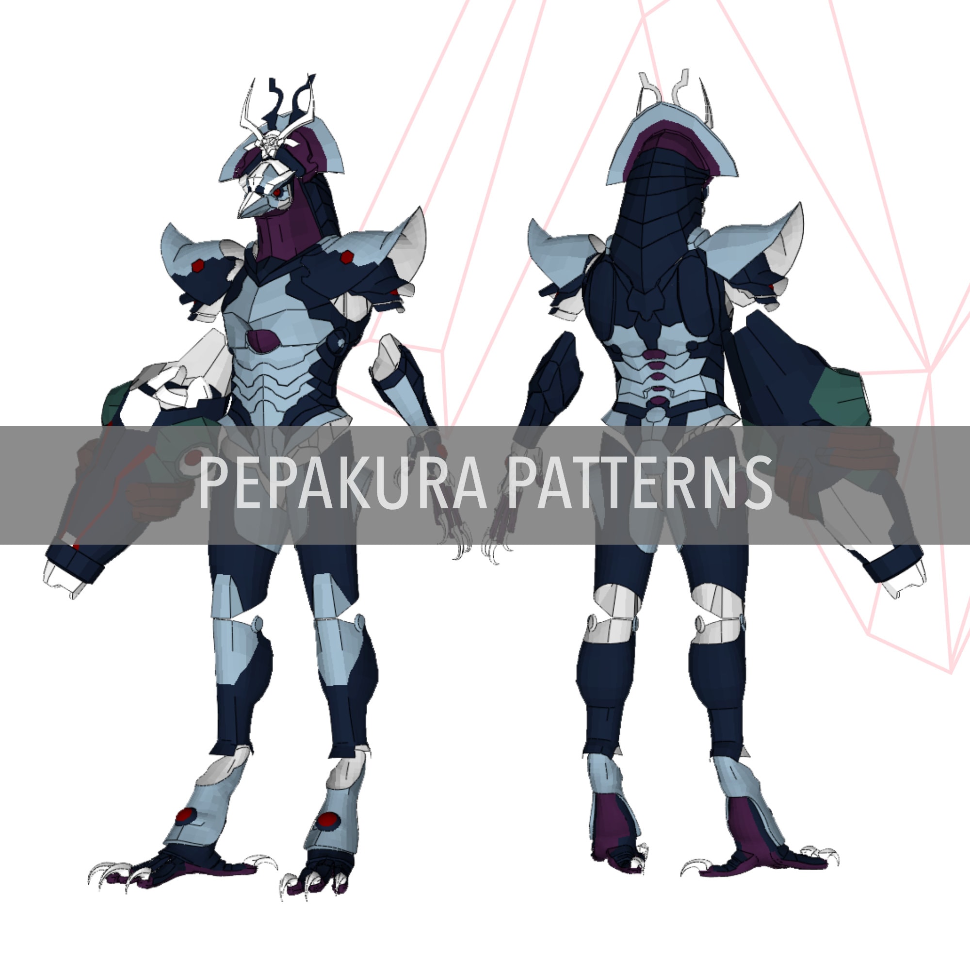 Raven Beak Armor Cosplay Pepakura Foam Template - Etsy Canada