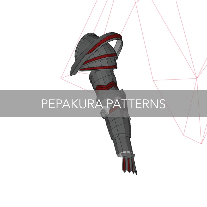 Nagumo Cyber Arm DIY Cosplay Pepakura Foam Template - Etsy