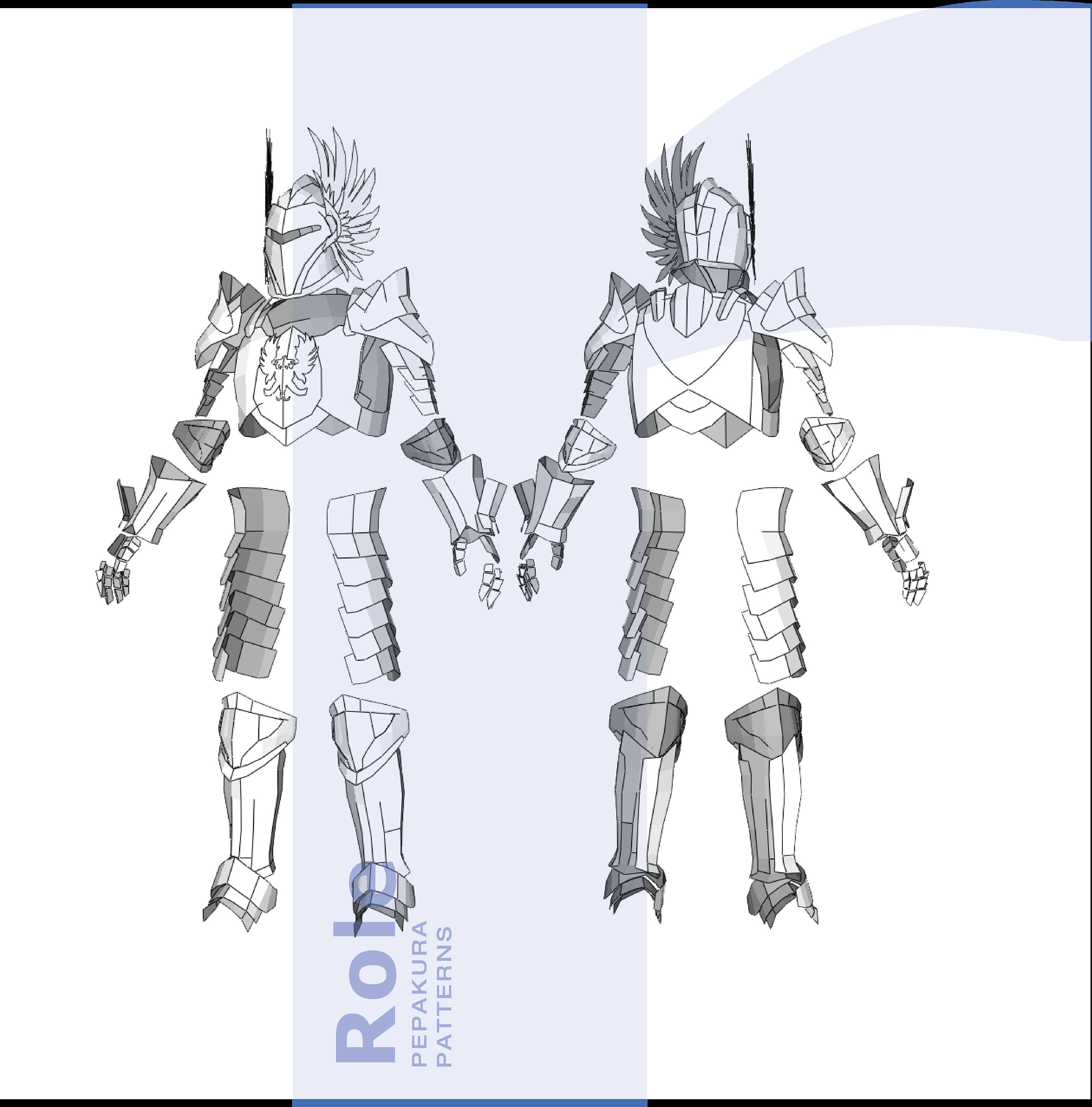 Grey Warden Knight Inspired DIY Cosplay Pepakura Foam - Etsy