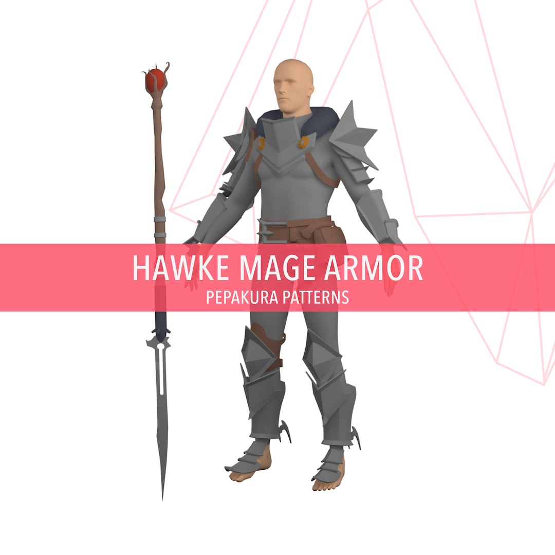 Hawke Mage Armor - DIY Cosplay Pepakura Foam Template - Etsy