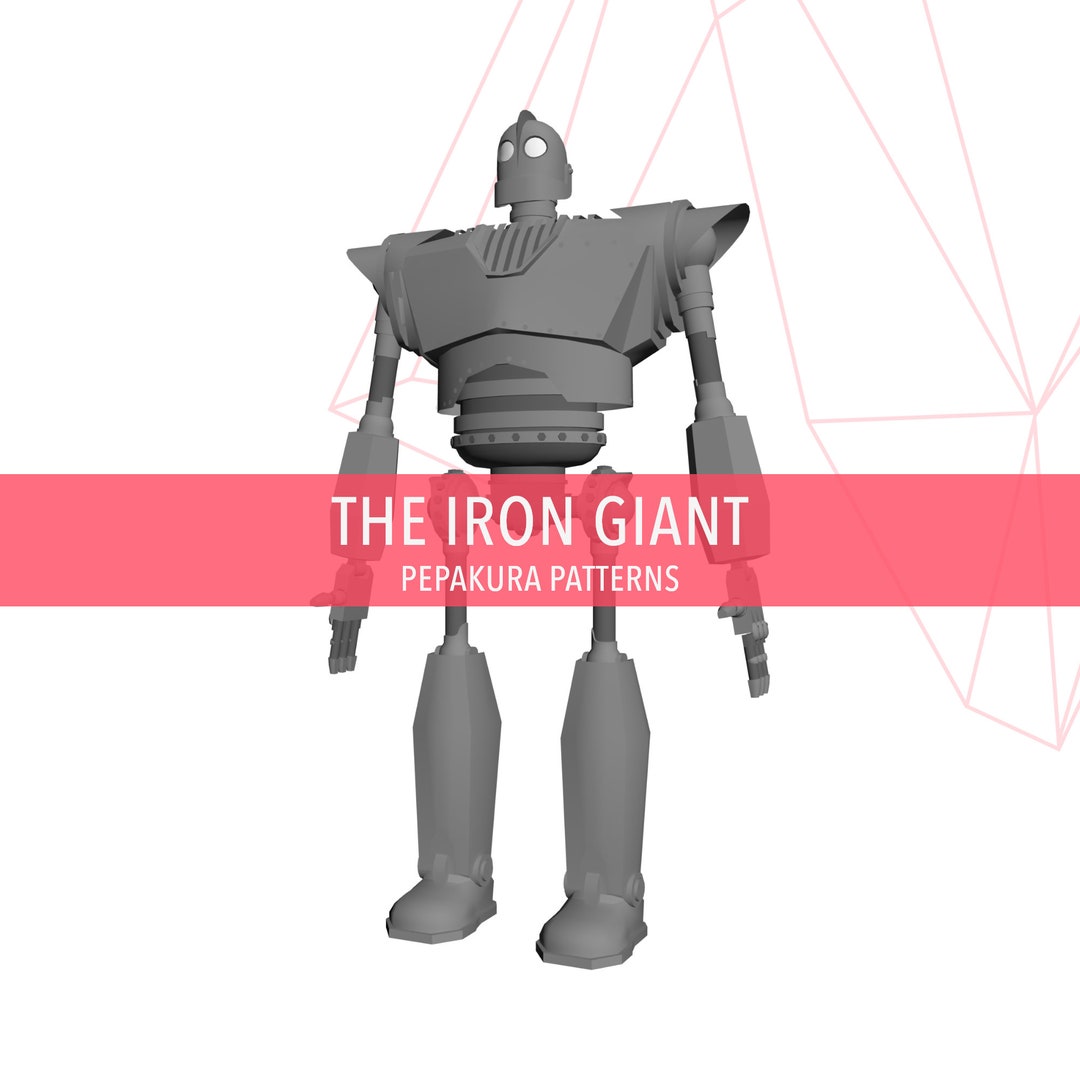 The Iron Giant - Robot Cosplay Pepakura Foam Template - Etsy