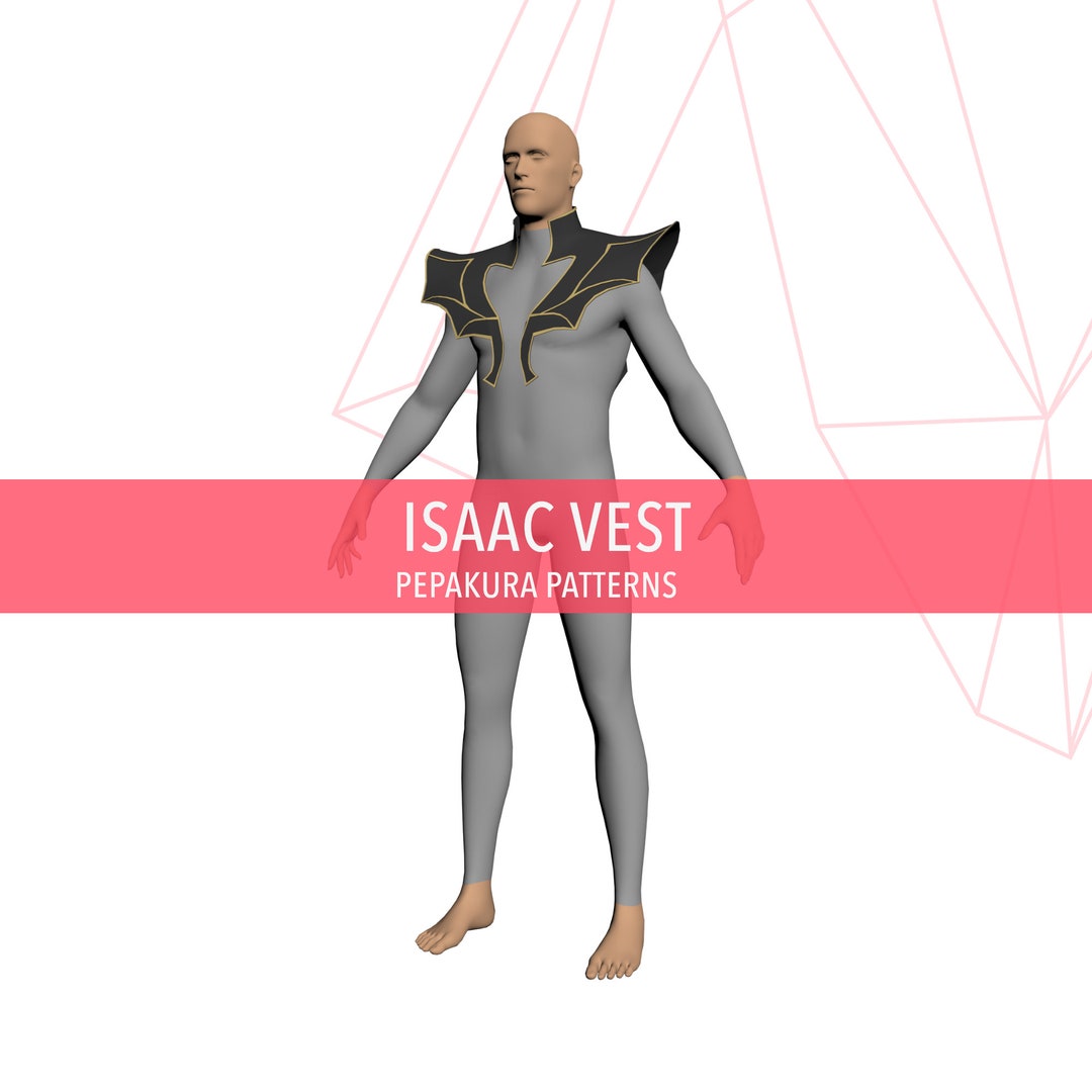 Isaac Vest - DIY Cosplay Pepakura Foam Templates - Etsy
