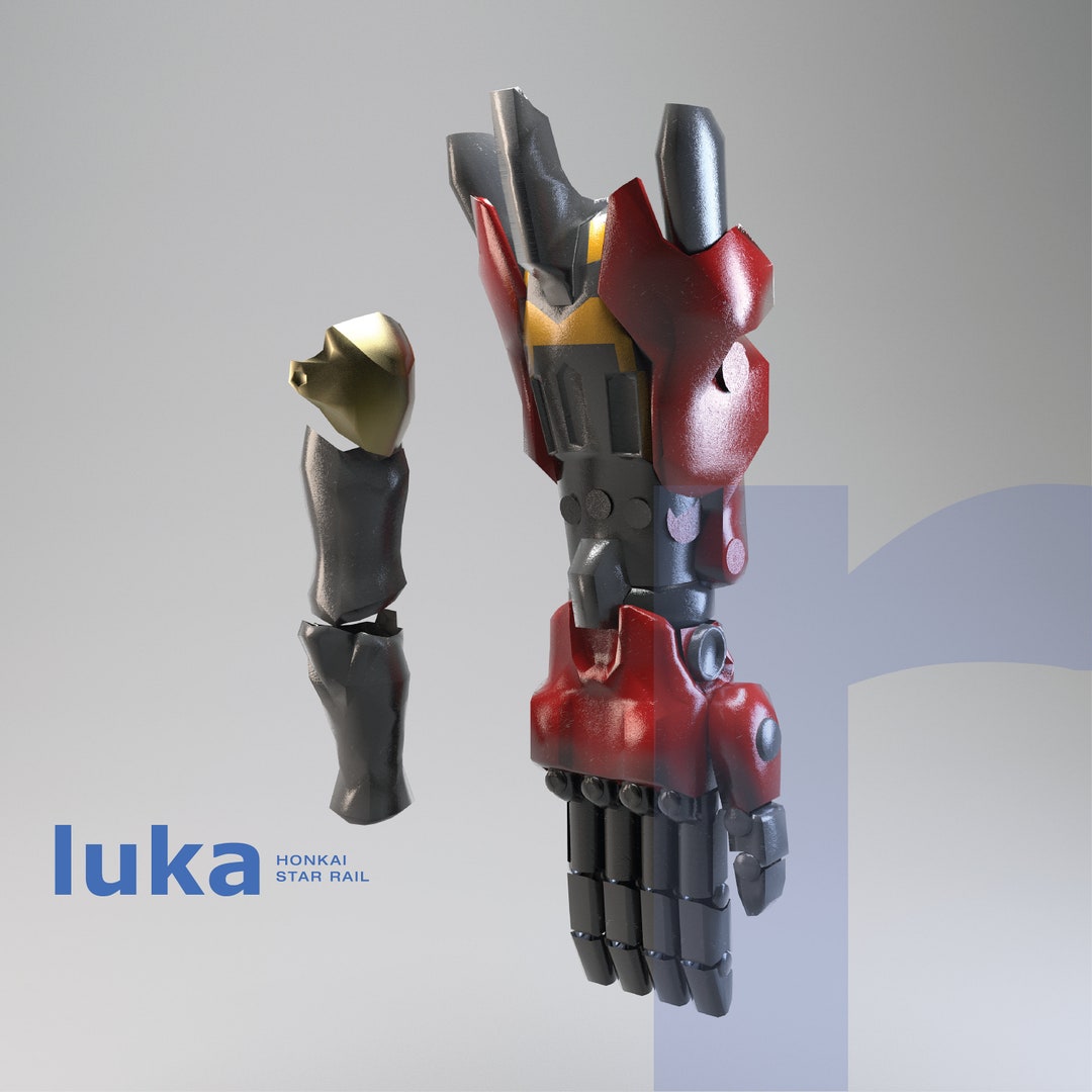 Luka Cyber Arm - DIY Cosplay Pepakura Foam Template - Etsy