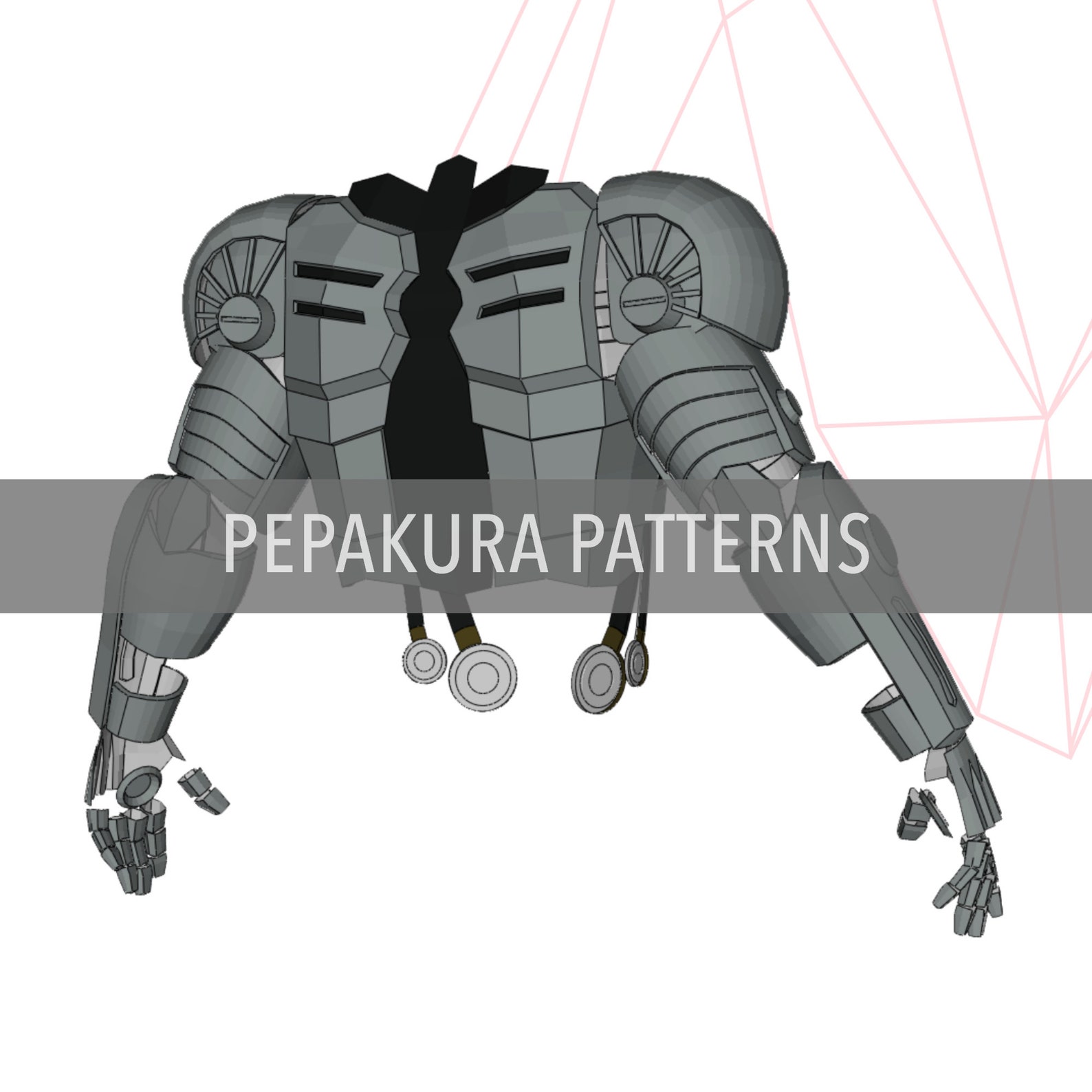 Genos Cyber Body - DIY Cosplay Pepakura Foam Template - Etsy