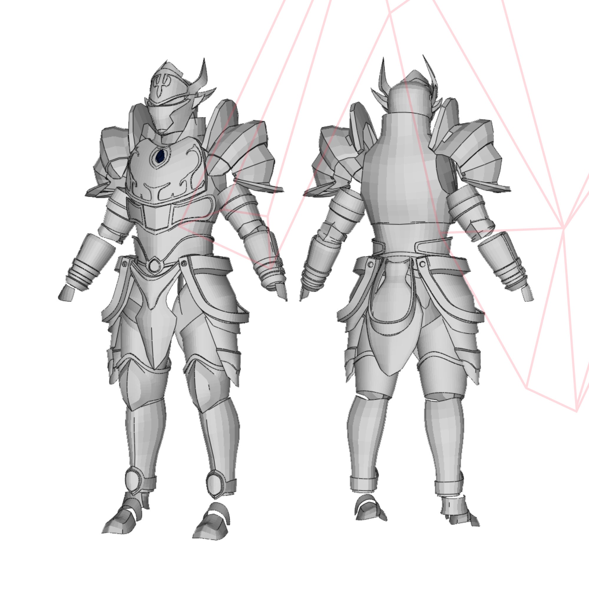 Touch Me Armor Pepakura Files | Etsy