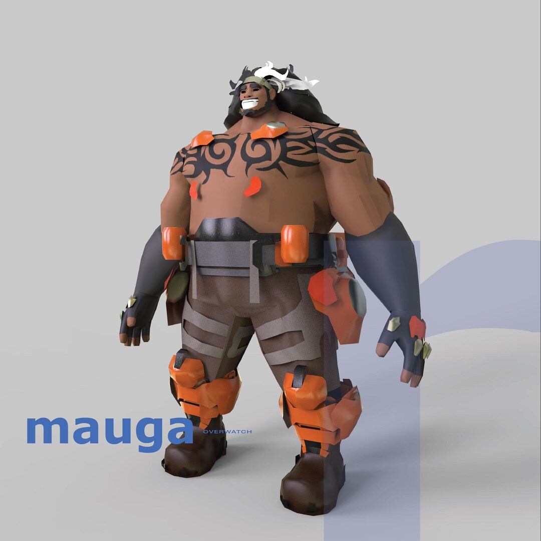 Mauga Inspired - DIY Cosplay Pepakura Foam Template - Etsy