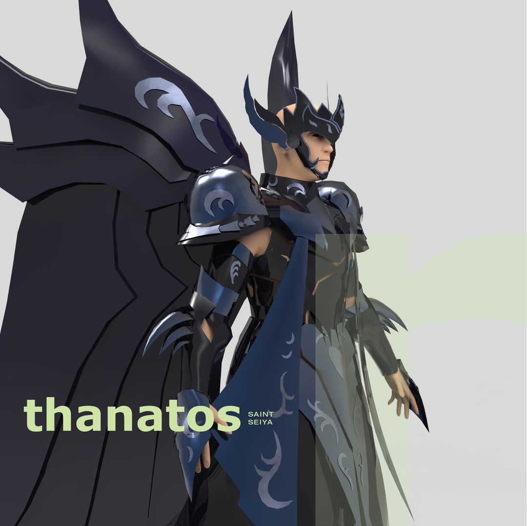 Death God Thanatos Inspired - DIY Cosplay Pepakura Foam Template - Etsy