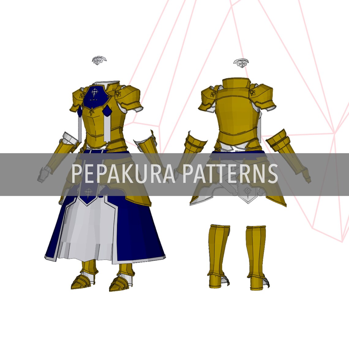 Alice Integrity Knight DIY Cosplay Pepakura Foam Template - Etsy