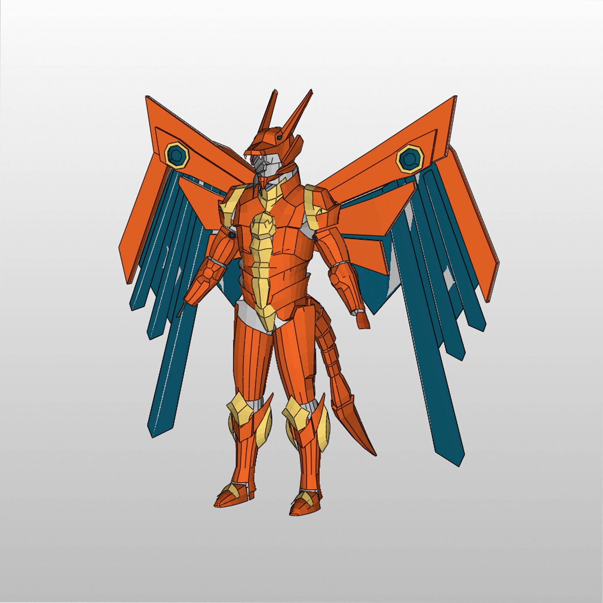 Charizard Gijinka Armor Pepakura Patterns | Etsy