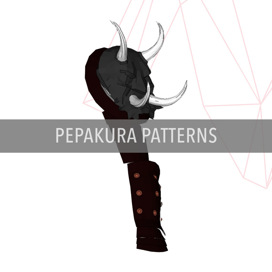 Oni Samurai DIY Halloween Cosplay Pepakura Foam Template - Etsy