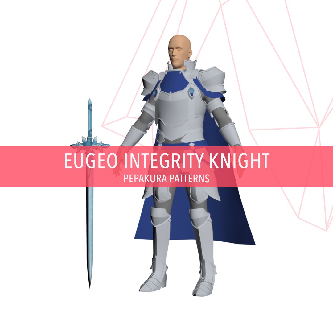 Eugeo Integrity Knight DIY Cosplay Pepakura Foam Template - Etsy