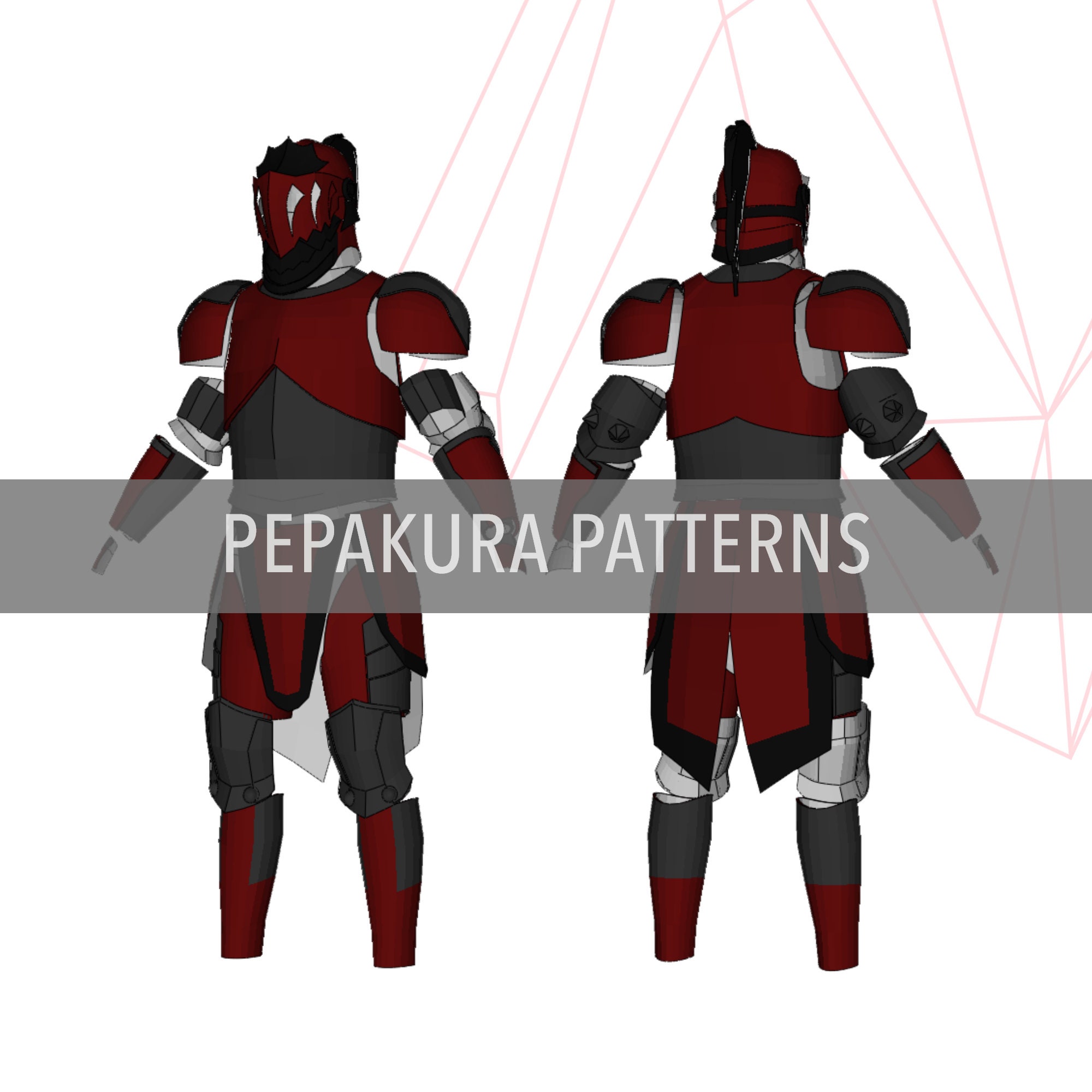 Anja Alpha Armor DIY Cosplay Pepakura Foam Template - Etsy Singapore