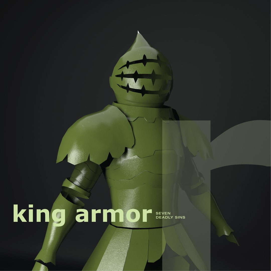 King Inspired Armor - DIY Cosplay Pepakura Foam Template - Etsy