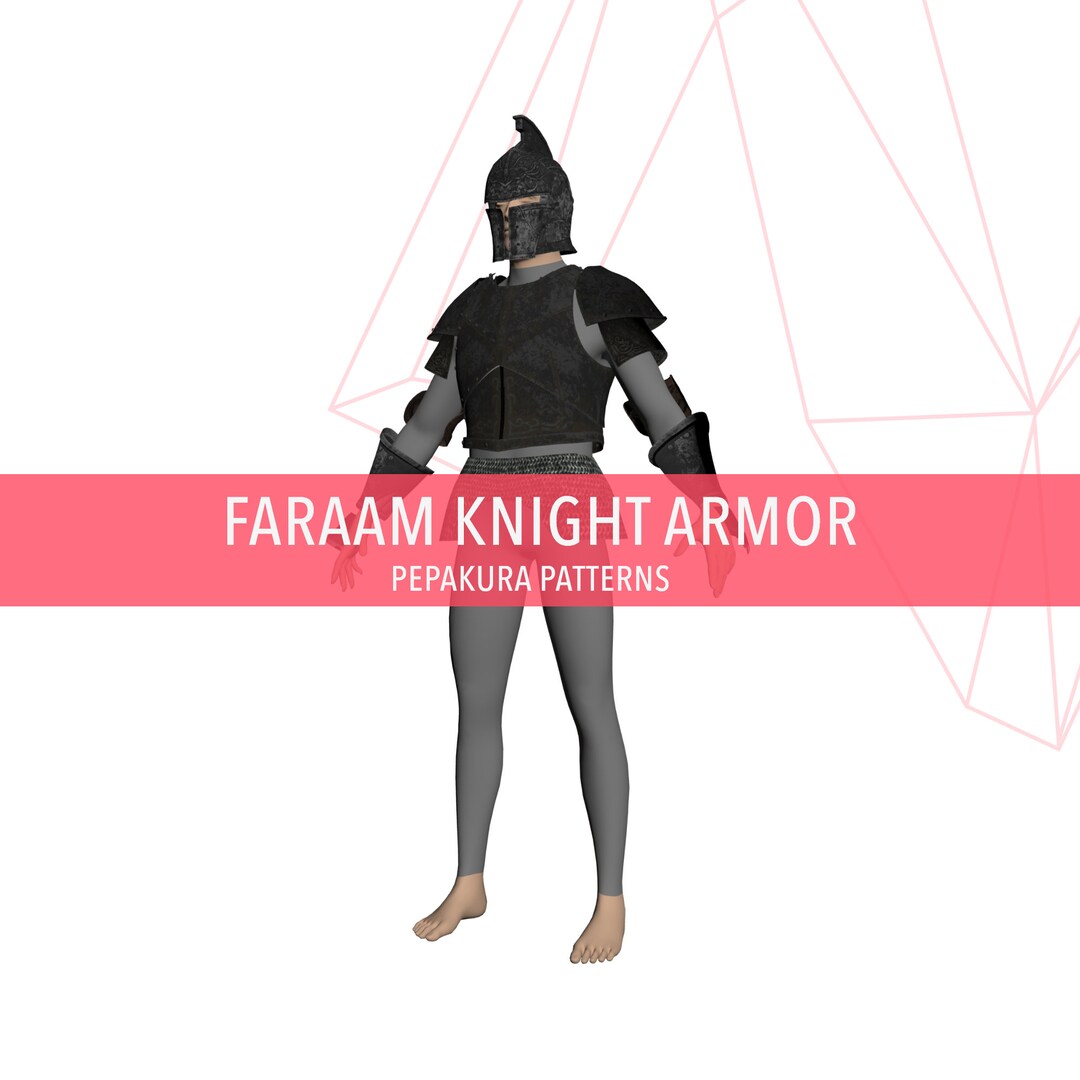 Faraam Knight - DIY Cosplay Pepakura Foam Template - Etsy