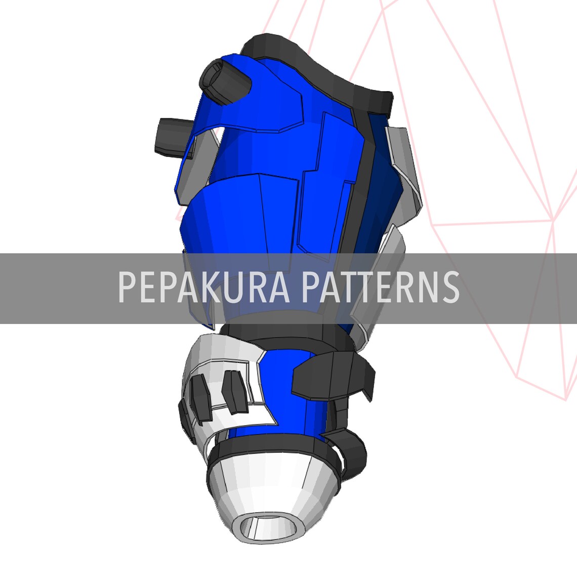 Cyborg Cyber Armor DIY Cosplay Pepakura Foam Template - Etsy