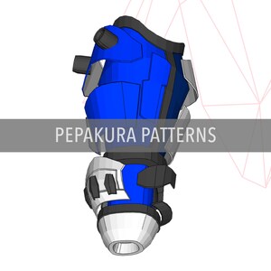 Cyborg Cyber Armor - DIY Cosplay Pepakura Foam Template - Etsy