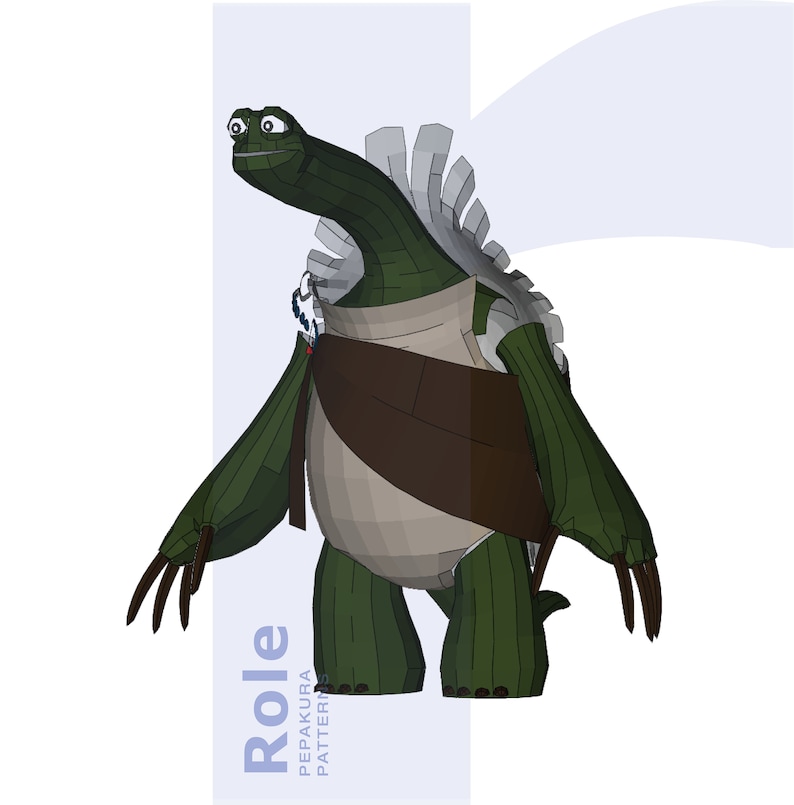 Kung-fu Master Turtle Cosplay Pepakura Foam Template - Etsy