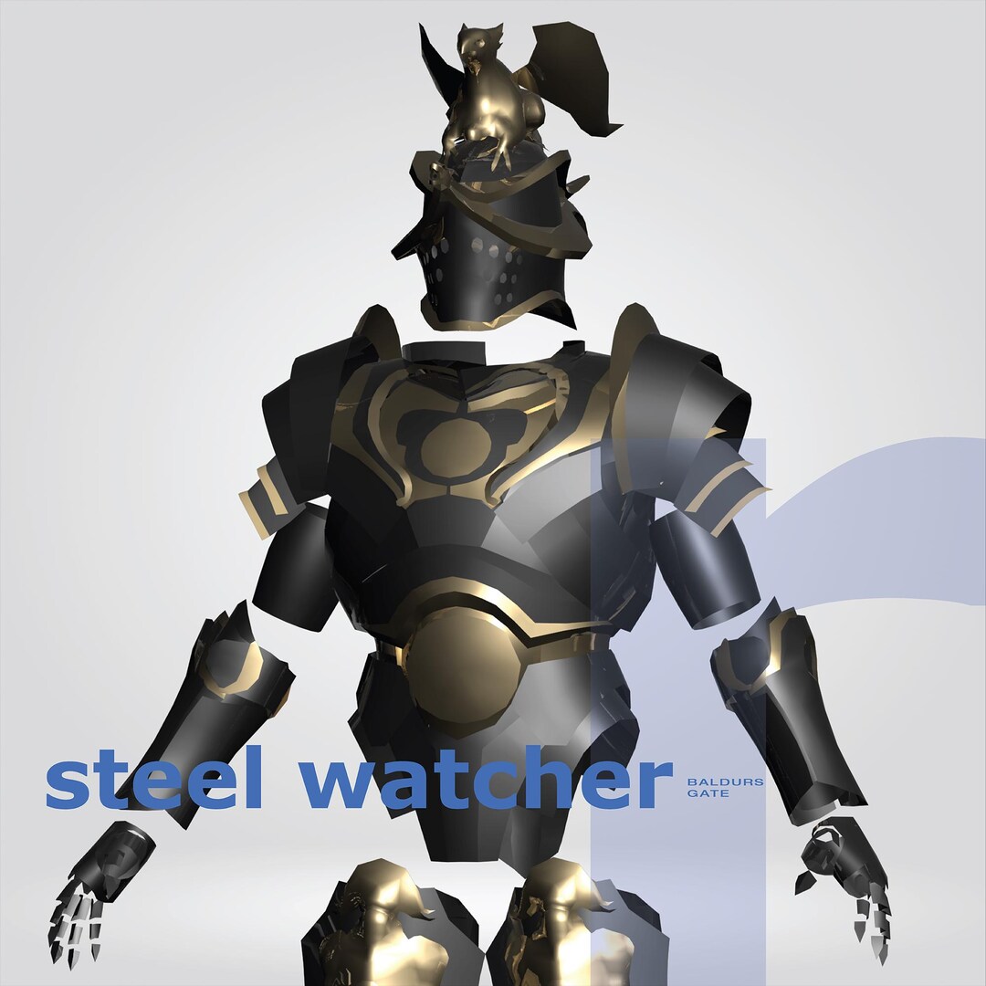 Steel Watcher - Modelo de espuma Pepakura Cosplay DIY - Etsy Portugal