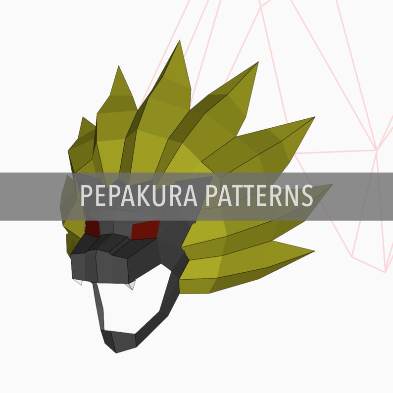 Loweemon Armor DIY Cosplay Pepakura Foam Template - Etsy Ireland