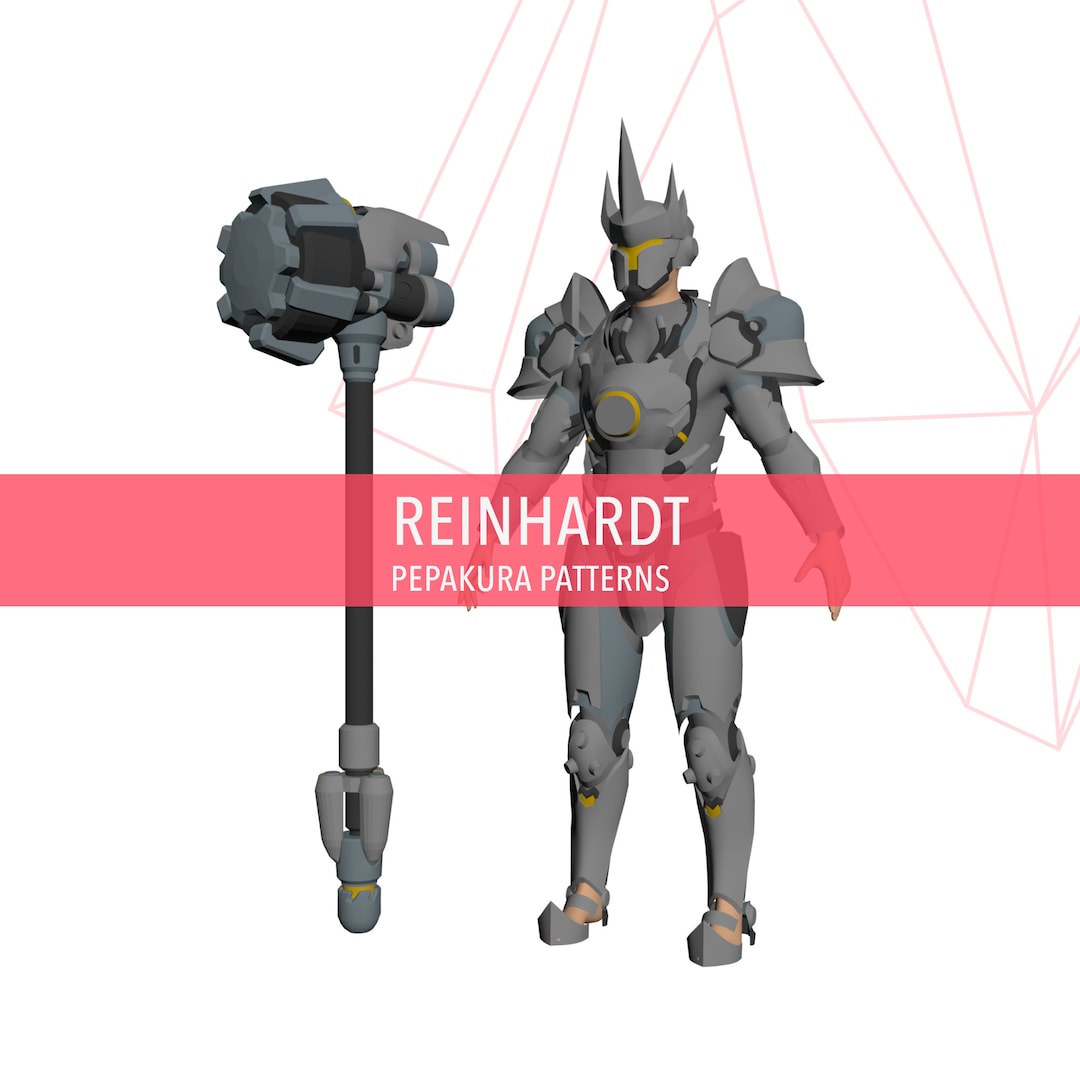Reinhardt Armor DIY Cosplay Pepakura Foam Template - Etsy Hong Kong