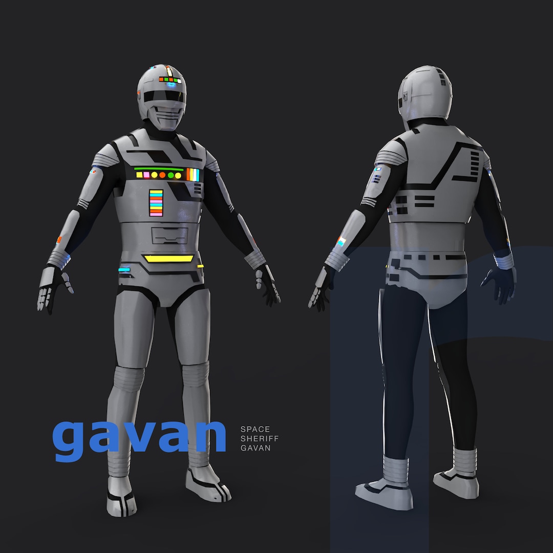 Space Sheriff Gavan - DIY Cosplay Pepakura Foam Template - Etsy