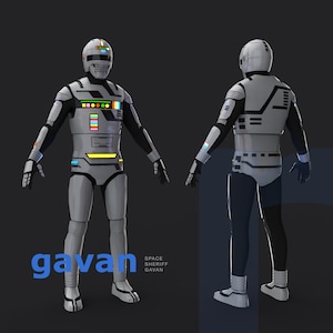 Space Sheriff Gavan - DIY Cosplay Pepakura Foam Template - Etsy