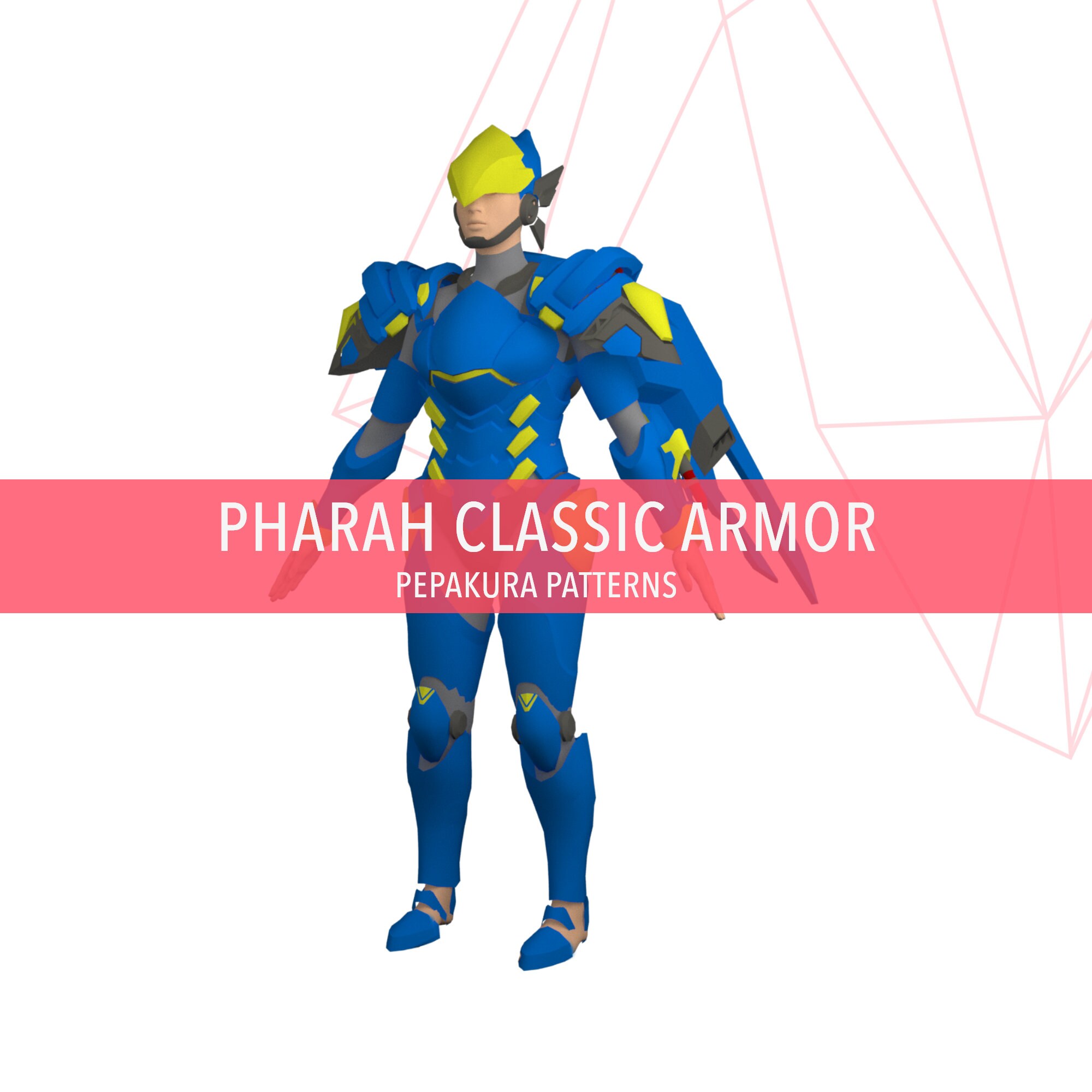 Pharah Armor Cosplay Pepakura Foam Template - Etsy
